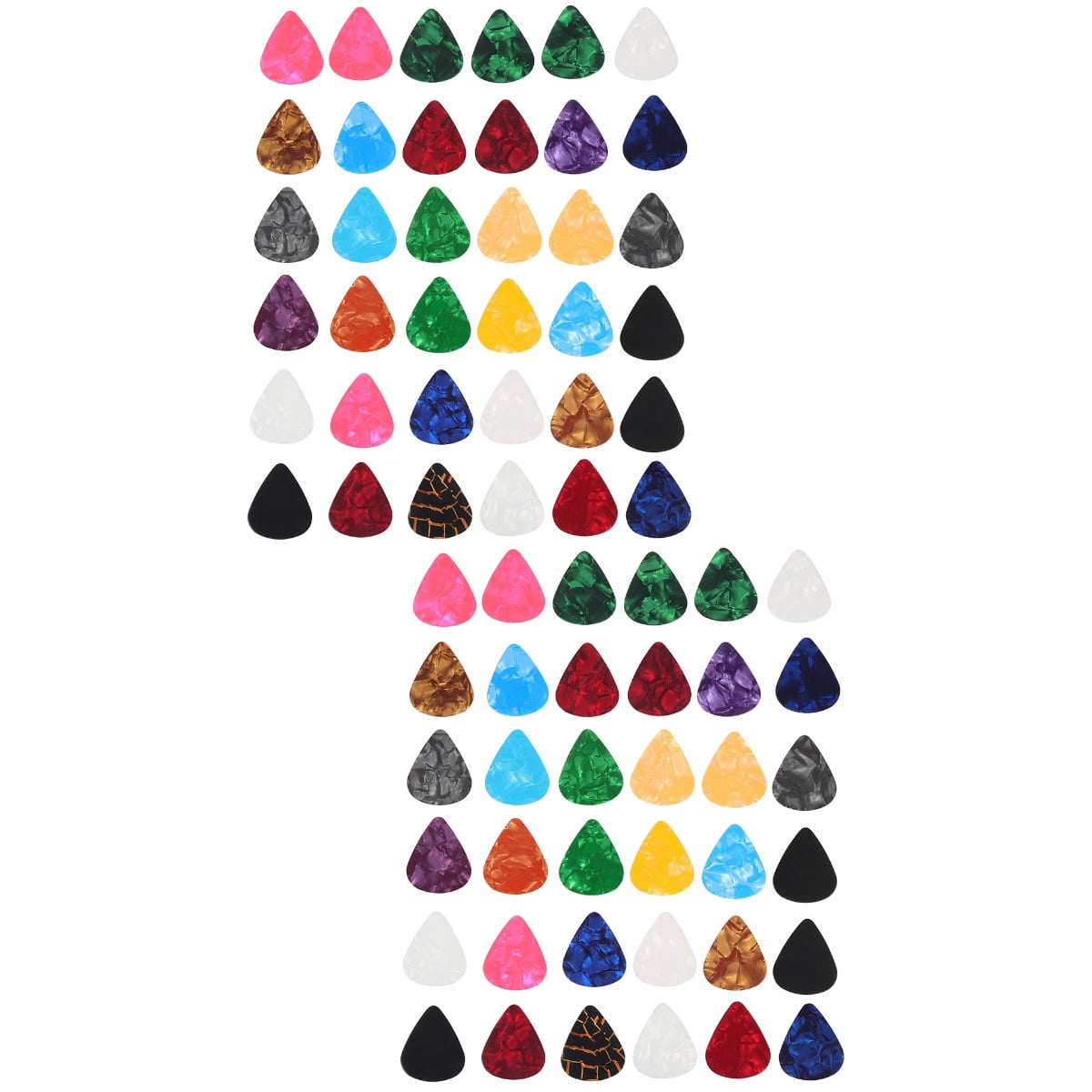 FRCOLOR 60 pcs Guitar Finger Picks Triangle Guitar Picks Electric ...