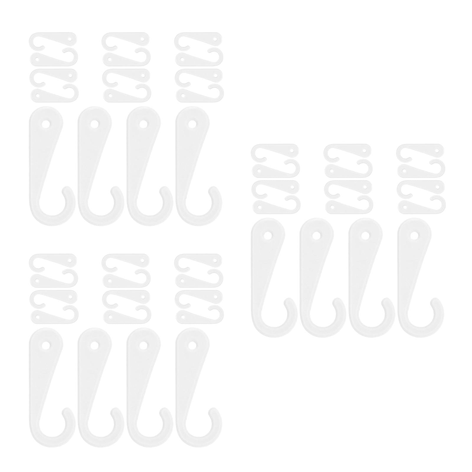 WASHWEPE WORGEOUS 600 pcs Sock Display Hook Plastic J Hooks for Retail ...