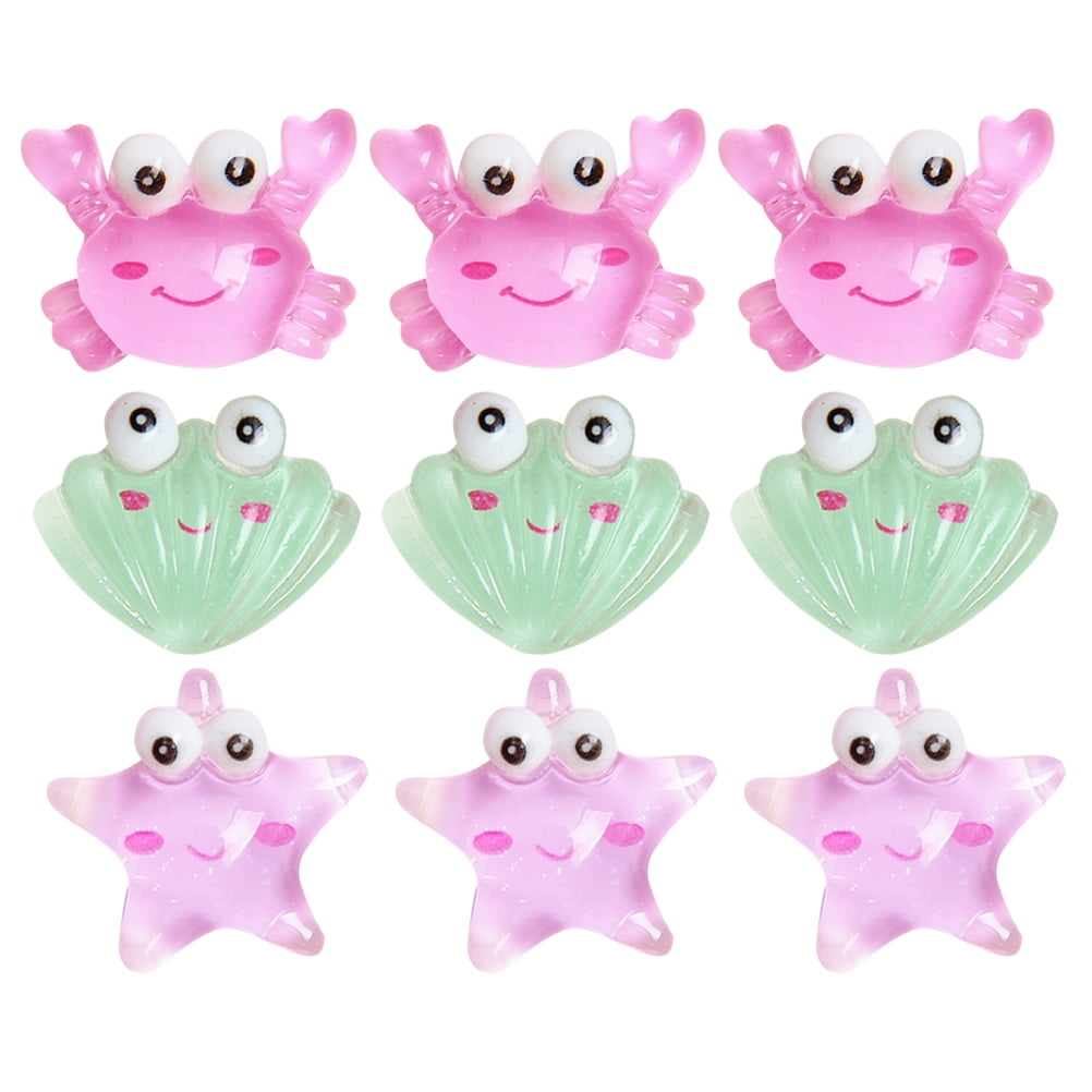 FRCOLOR 60Pcs Resin Artificial Sea Creature Decor Accessories for DIY ...
