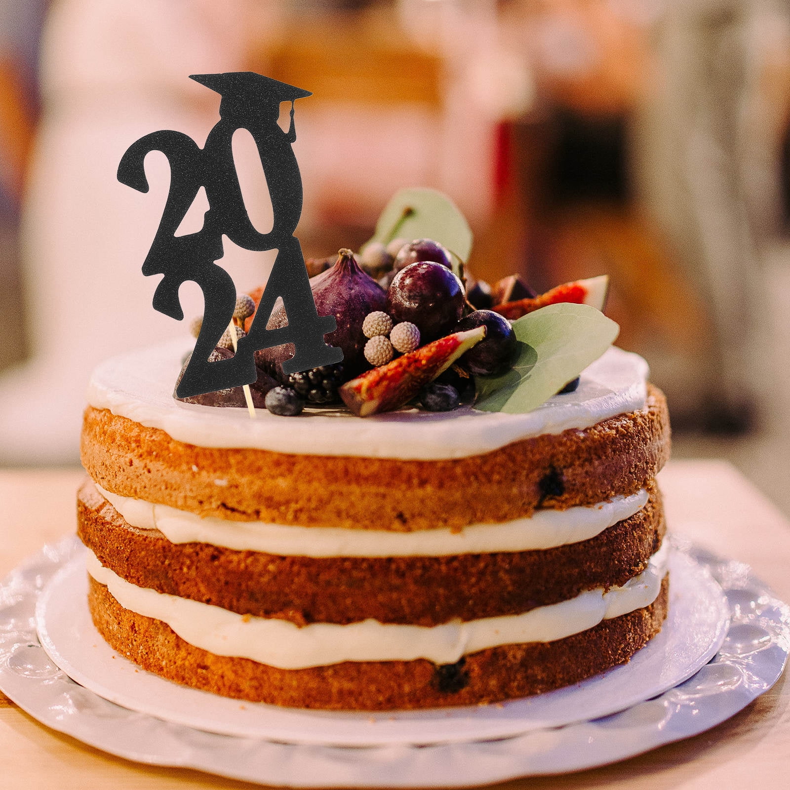 FRCOLOR 6Pcs Chic Graduation Cake Decoration Cake Insert Toppers Fruit ...