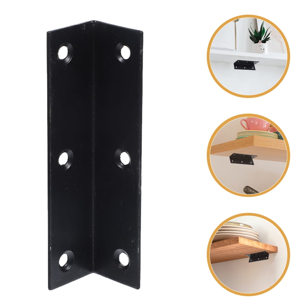 FRCOLOR 6pcs Angle Brackets L Brackets Heavy Duty Corner Braces Shelf ...