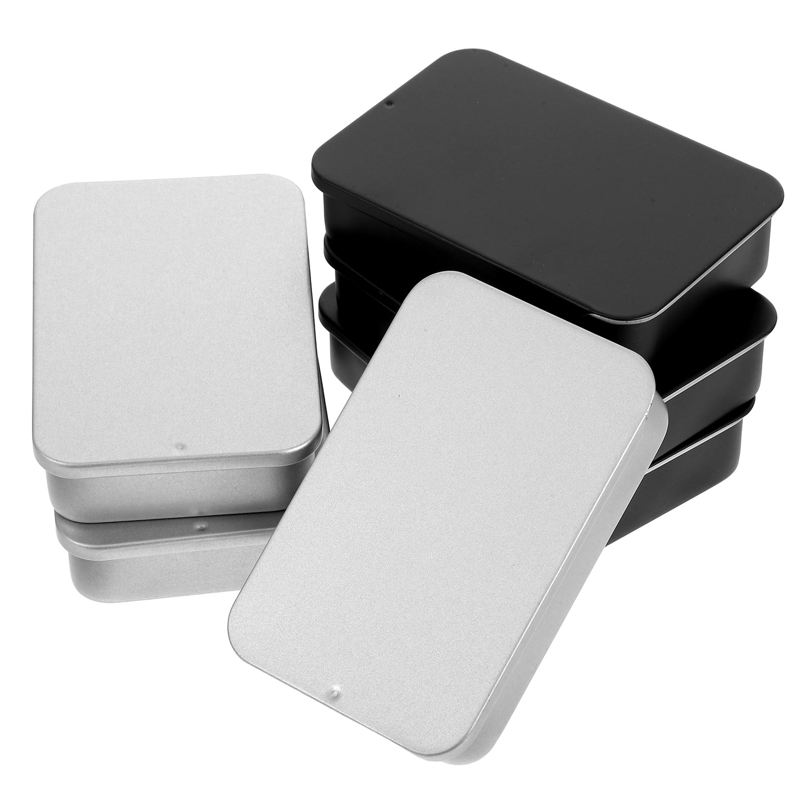 FRCOLOR 6pcs Black Metal Credit Card Id Card Push Pull Box Business ...