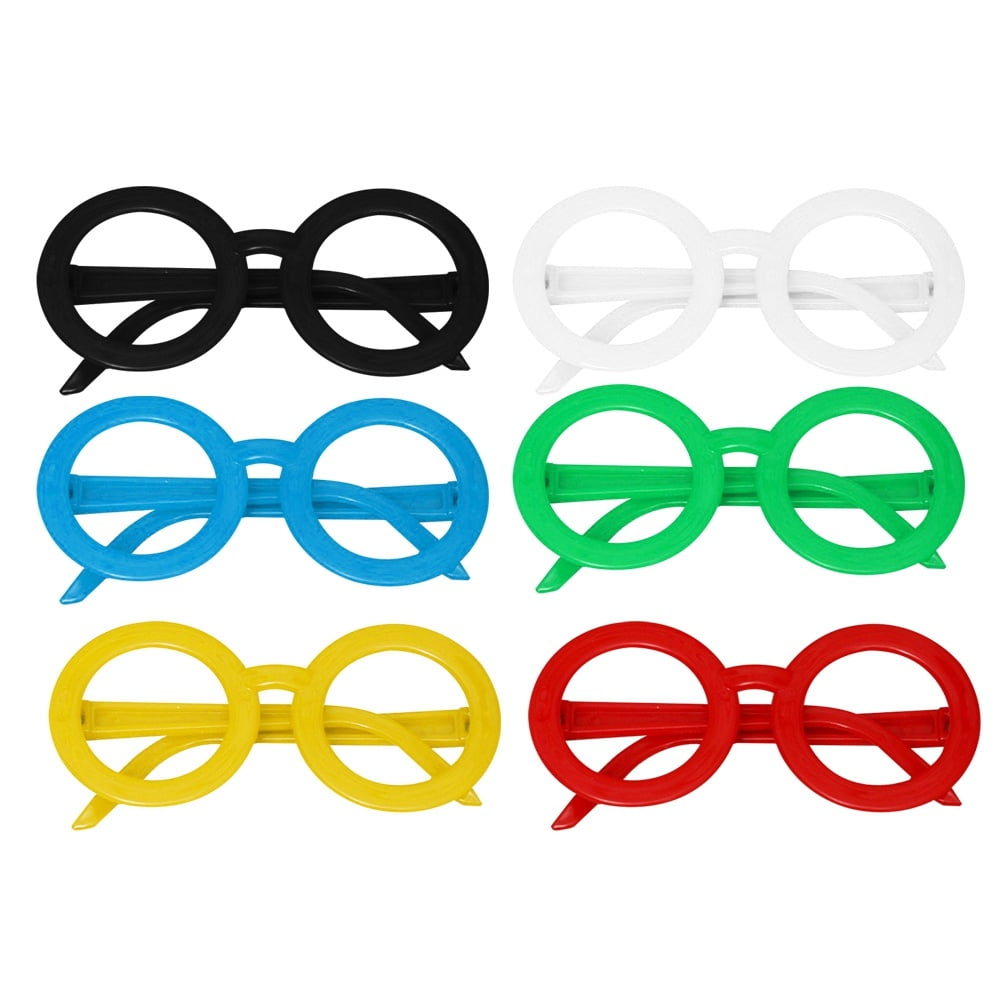 FRCOLOR 6pcs Cartoon Colorful Glass Frames Children Birthday Party ...