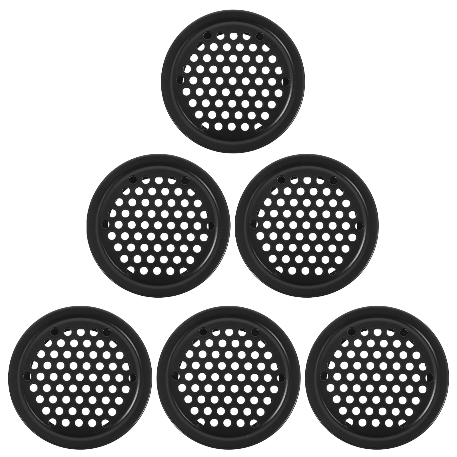 6 Pieces Black Stainless Steel Ventilation Covers for Home Use with Air ...