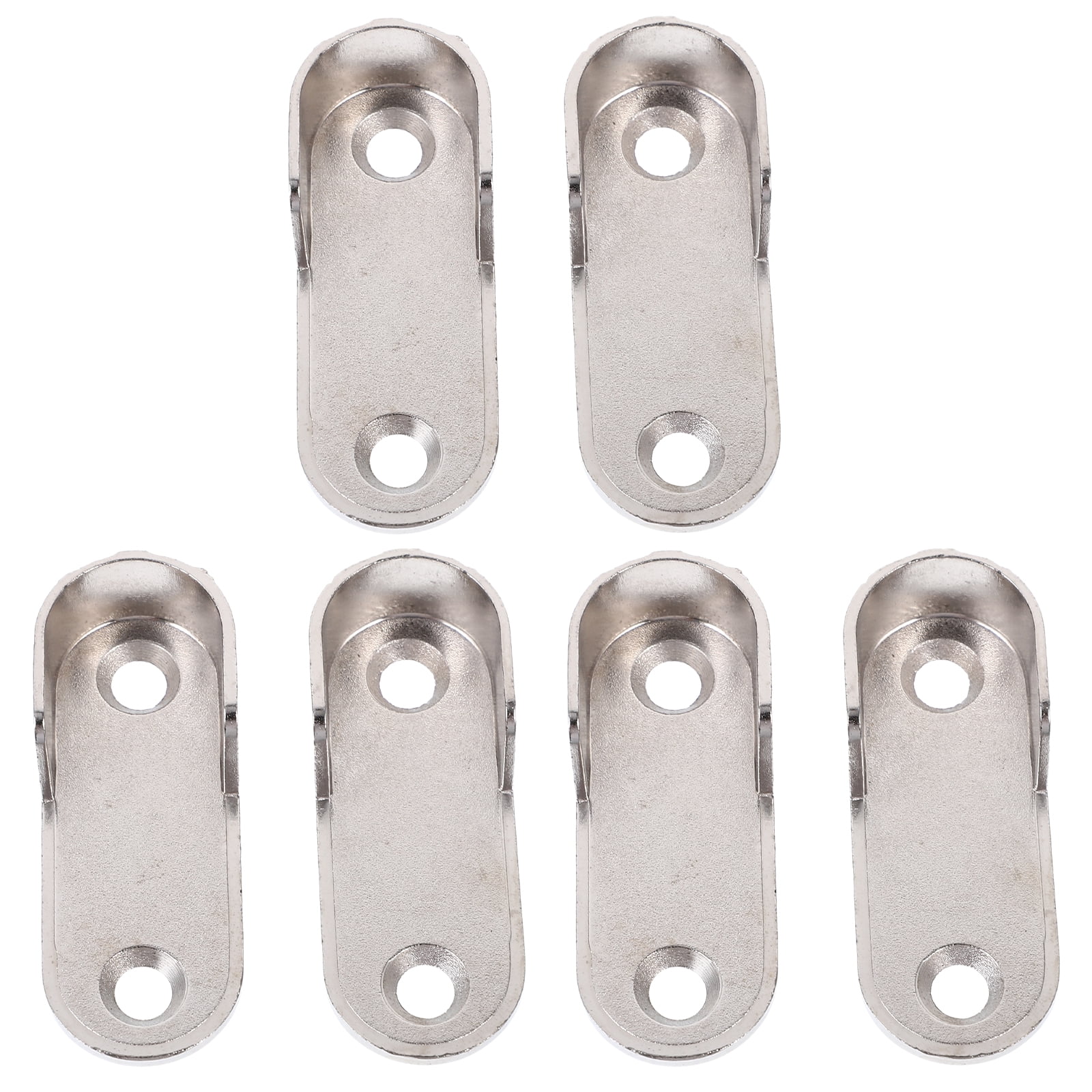 WRISTBIQUE Laundry Room Closet Rod Bracket Resistant 6pcs Silver ...