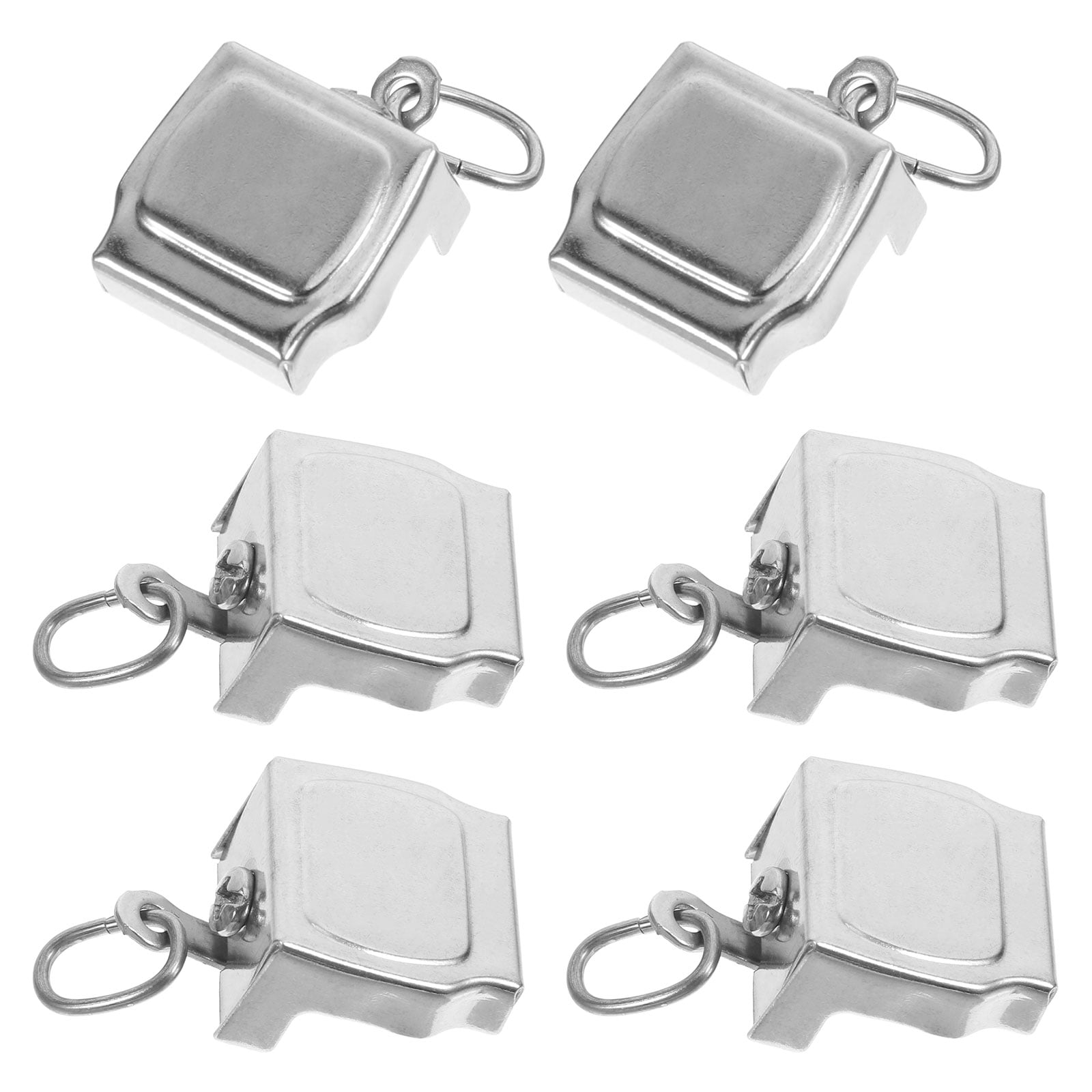 FRCOLOR 6pcs Curtain Track Mounting Caps Stainless Steel Finials ...