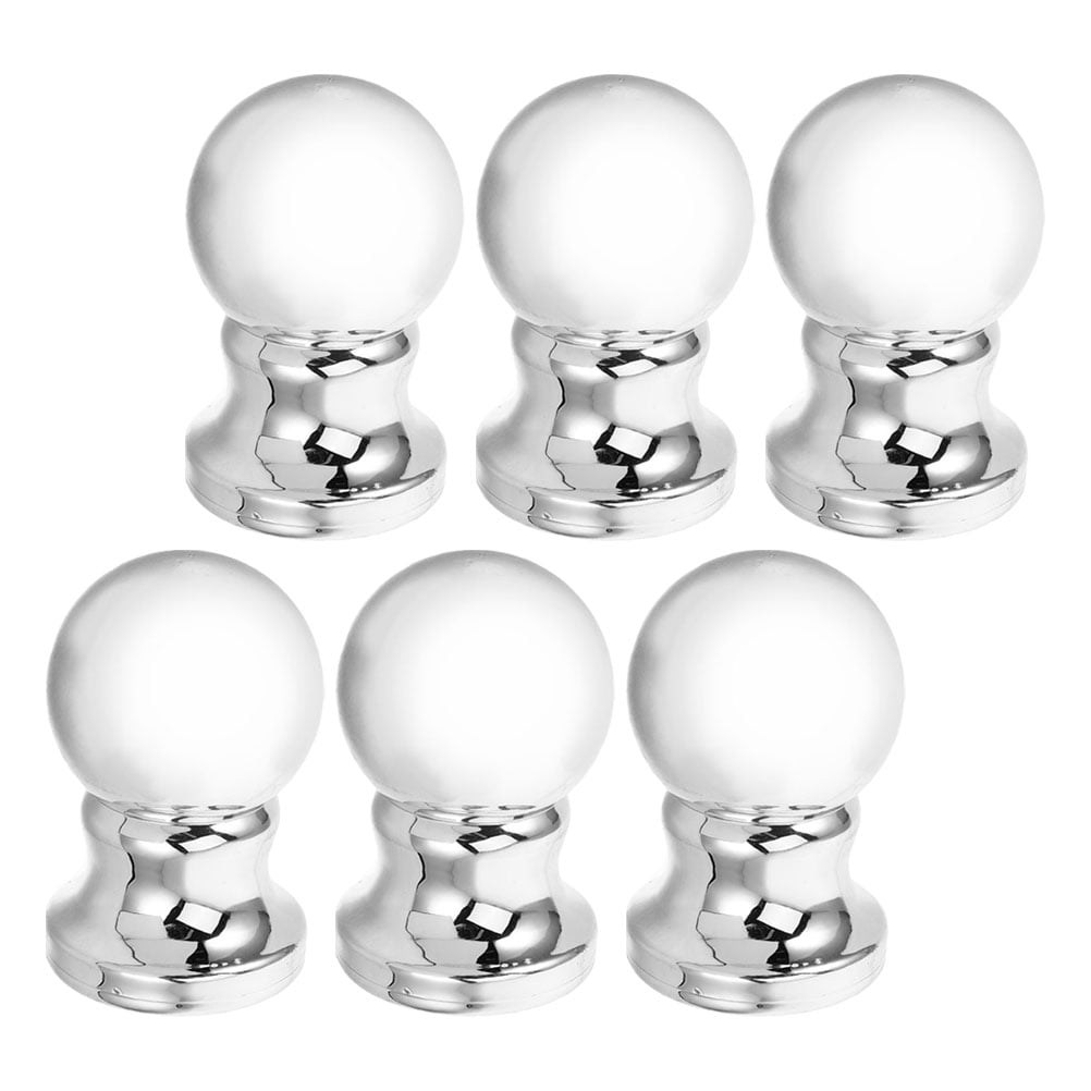 FRCOLOR 6pcs Flag Poles Toppers Ball Shped Finial Flagpole Top Ornament ...