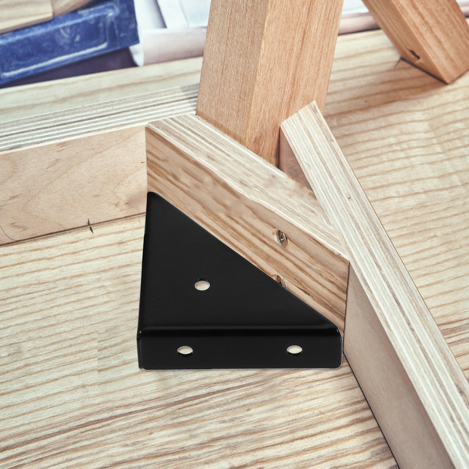 FRCOLOR 6pcs Furniture Corner Connectors Bed Triangle Corner Braces ...