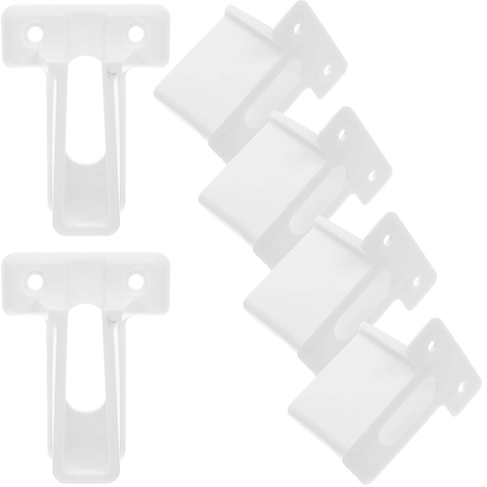 FRCOLOR 6pcs Heavy Duty Wire Shelf End Brackets Wall Mounted Plastic ...