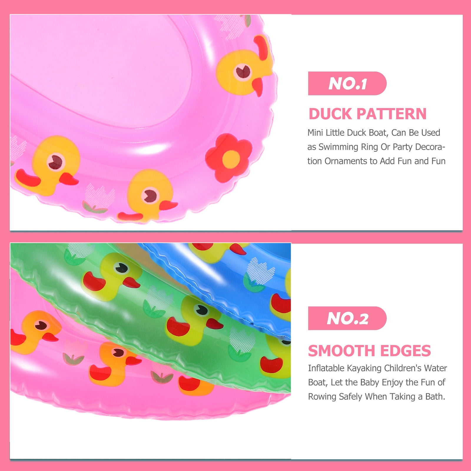 FRCOLOR 6pcs Inflatable Boat Bath Toys For Babies Mini Canoe For ...