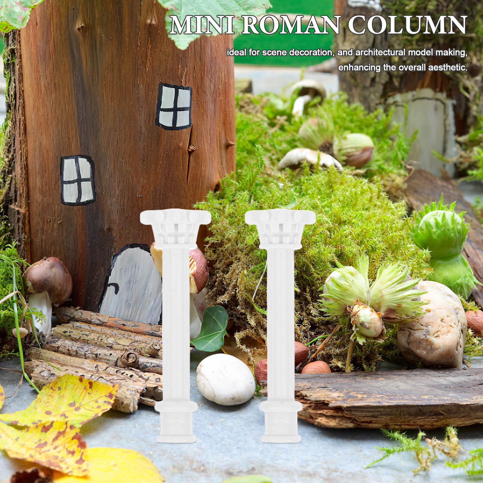 FRCOLOR 6pcs Roman Column Pillars Mini Greek Column Statue DIY Roman ...