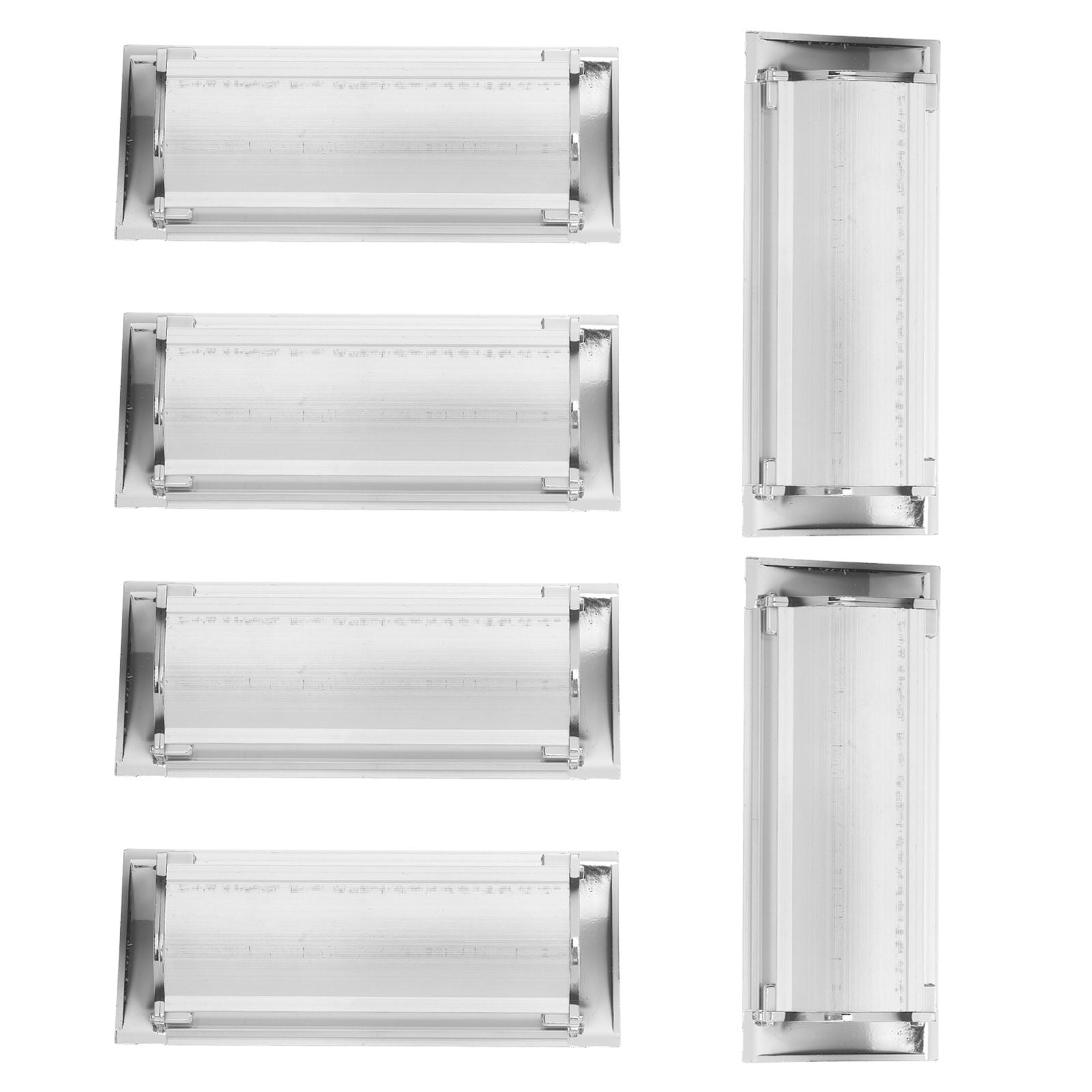 FRCOLOR 6pcs Sliding Closet Door Handles Flush Pulls Aluminum Alloy ...