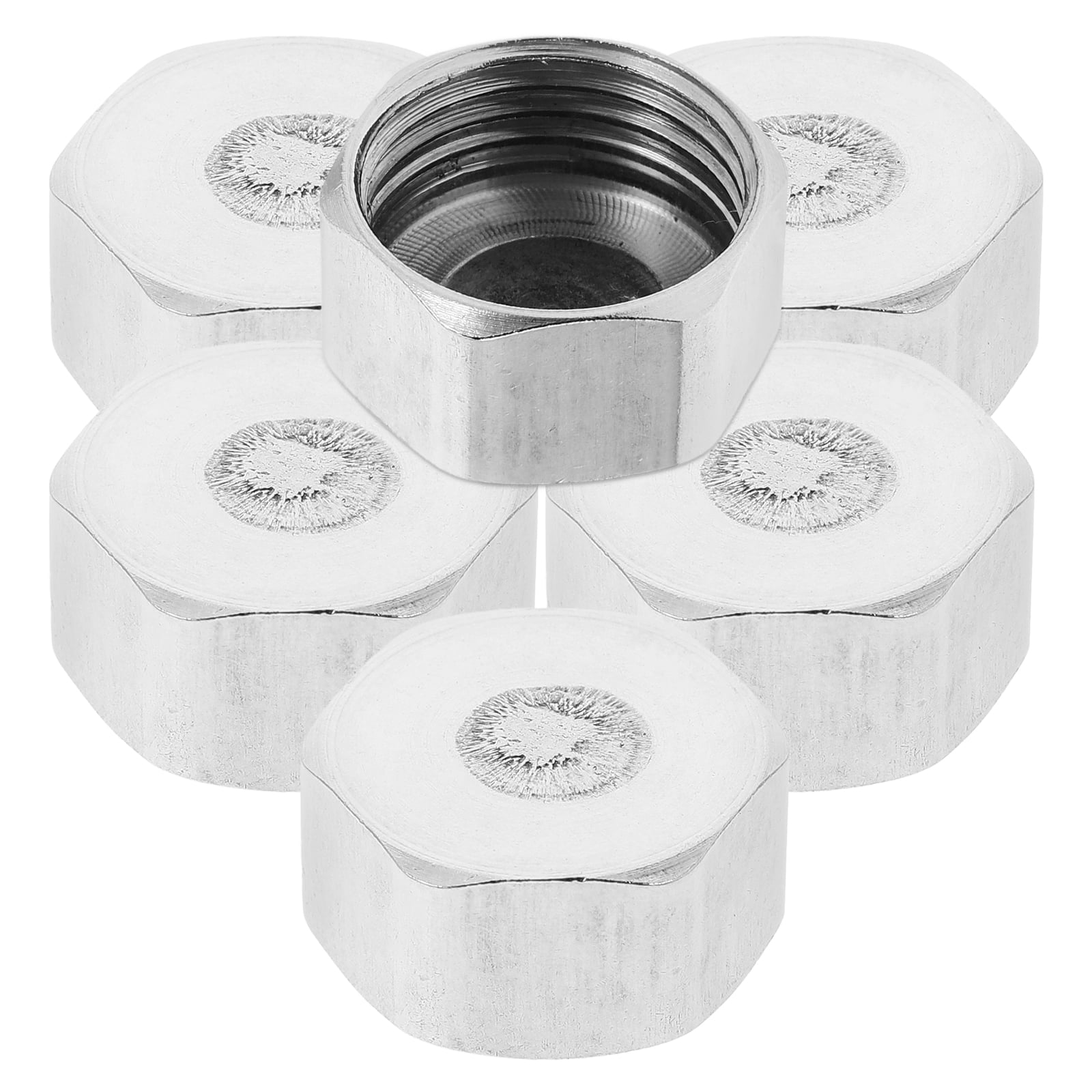 FRCOLOR 6pcs Stainless Steel Pipe End Caps Internal Thread Hex Pipe End ...