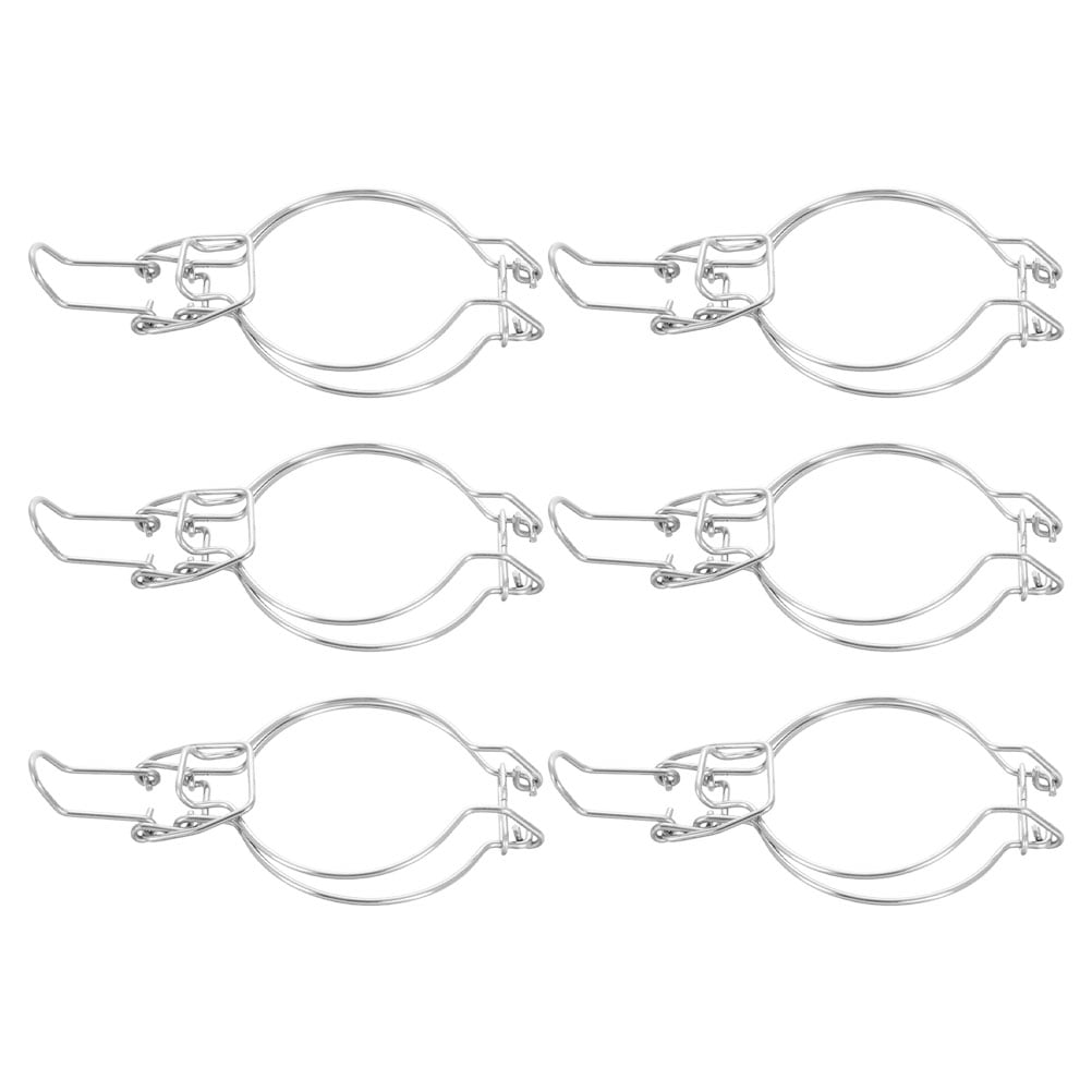 FRCOLOR 6pcs Stainless Steel Wire Handles For Mason Jars Replacement ...