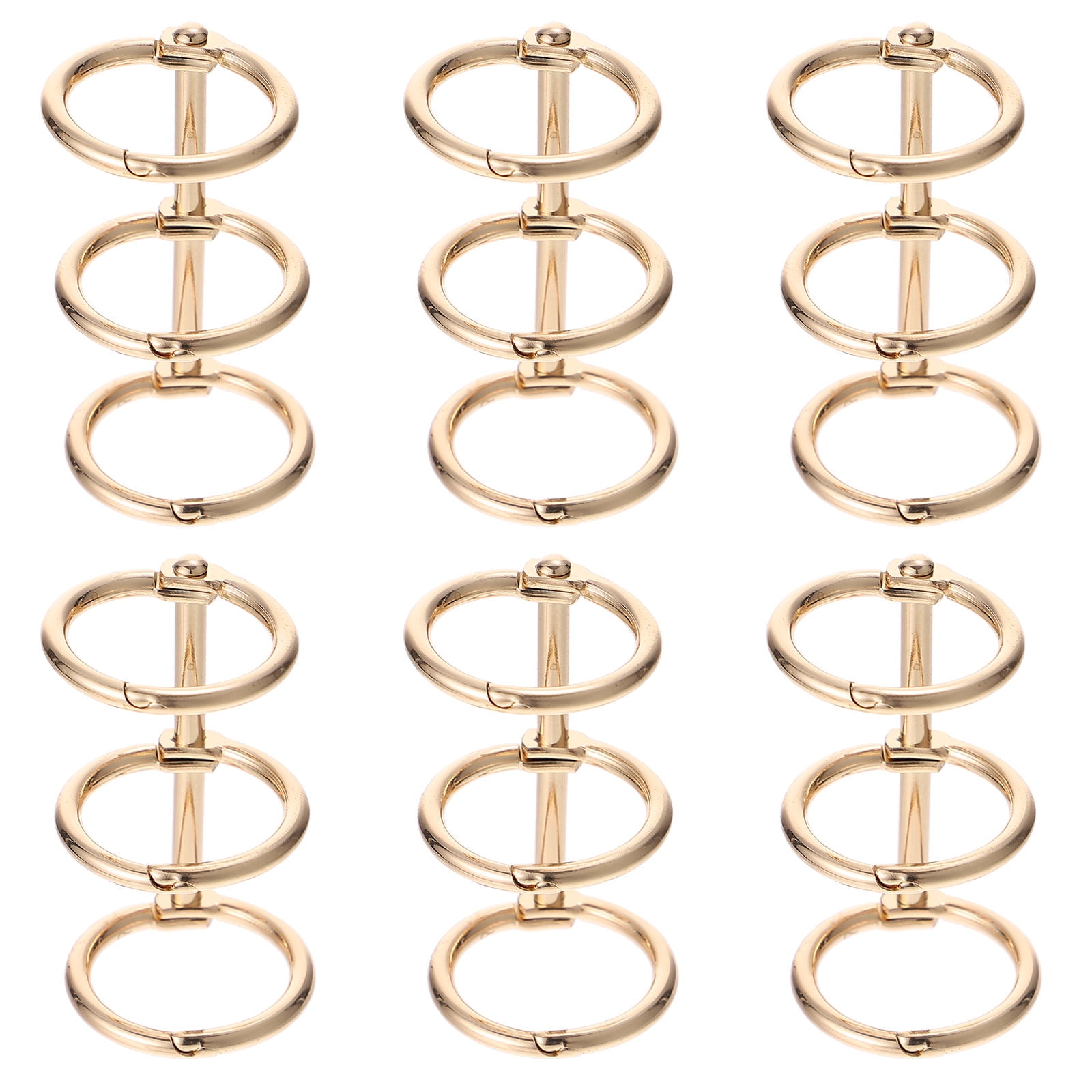 FRCOLOR 6pcs Sturdy Three-hole Binder Rings for Notepad Loose-leaf ...