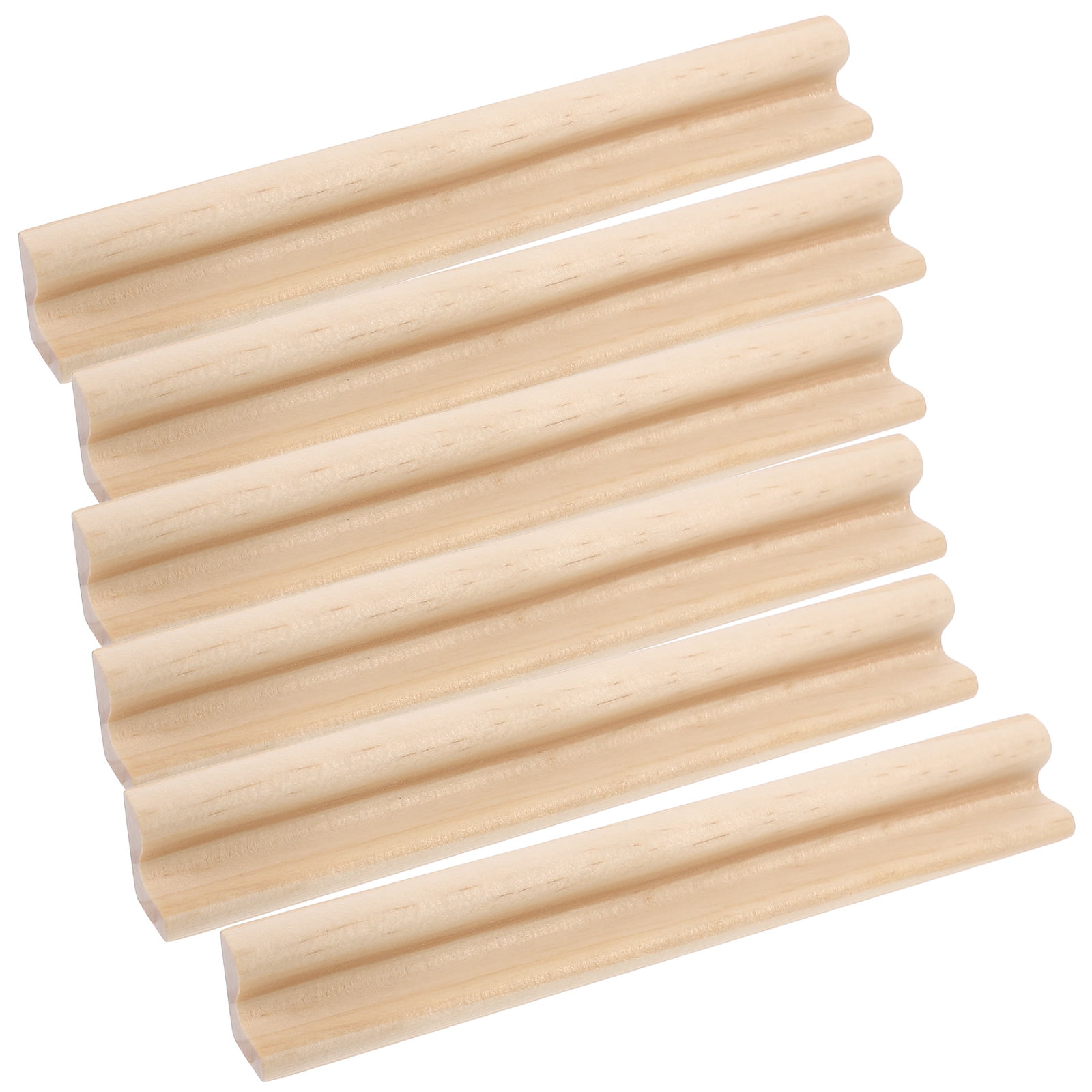 FRCOLOR 6pcs Wooden Domino Racks English Letter Base Craft Projects ...