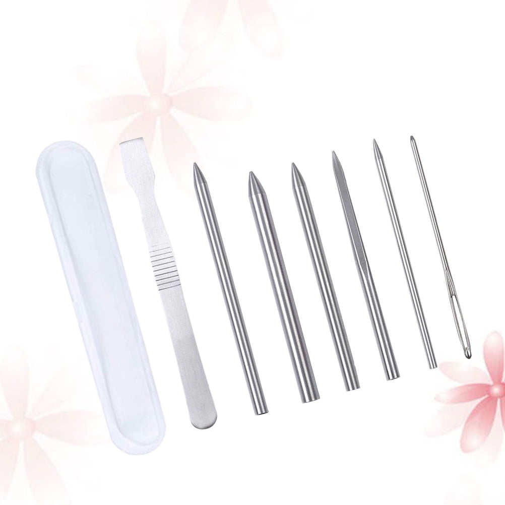 FRCOLOR 7 in 1 Stitching Needle Set Leather Bracelet Lacing Weaving ...