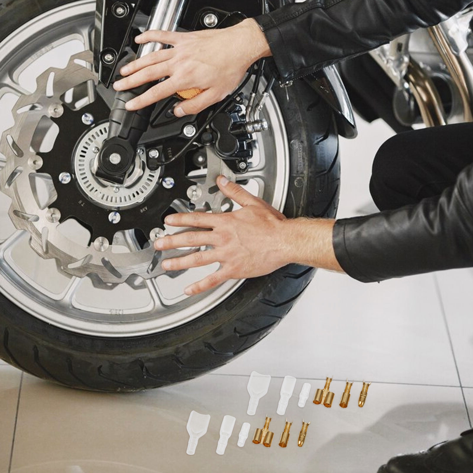 FRCOLOR 70 Sets Motorcycle Connectors Insulated Terminal Kit Male And ...