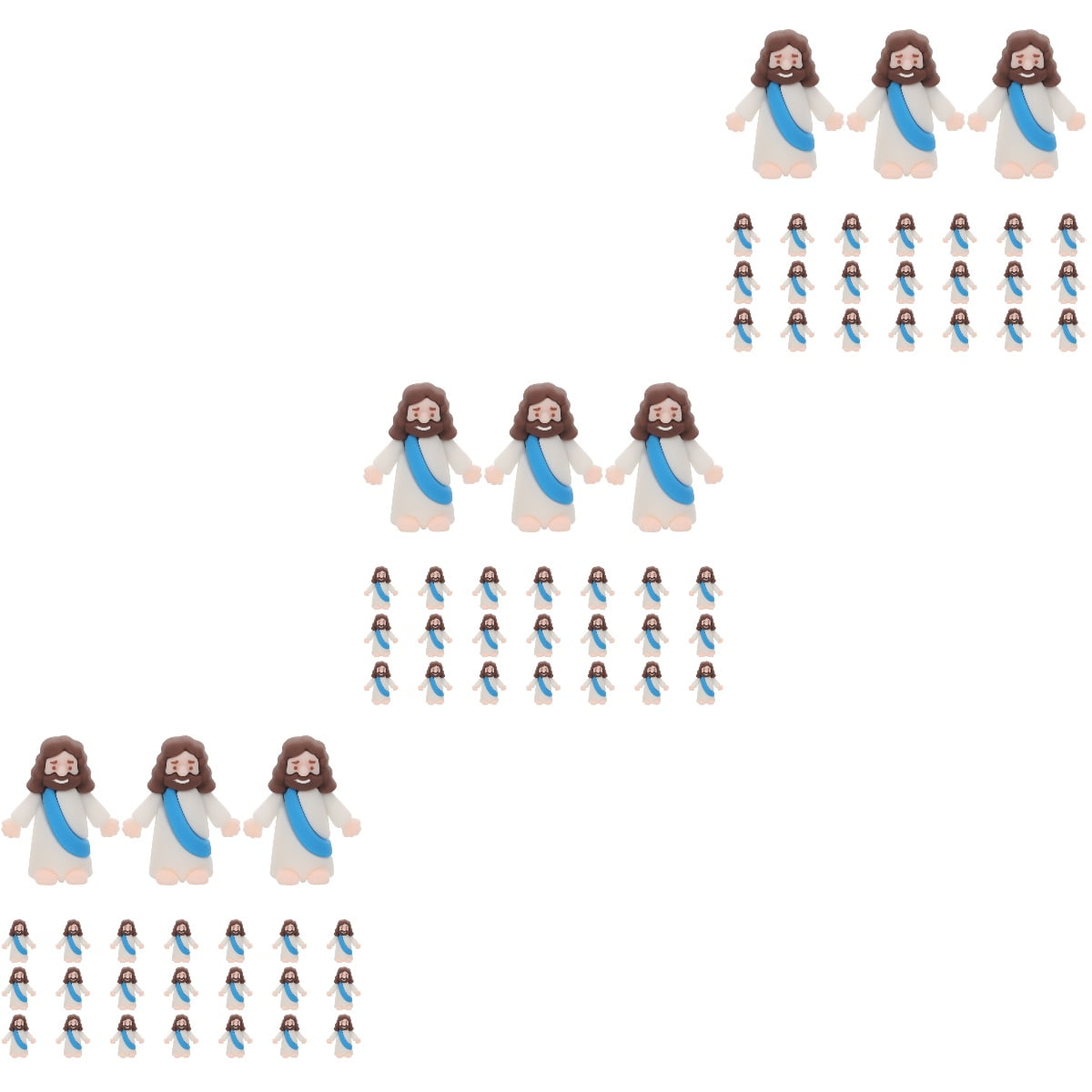 FRCOLOR 72 pcs Easter Jesus Tiny Jesus Decorations Miniature Jesus ...