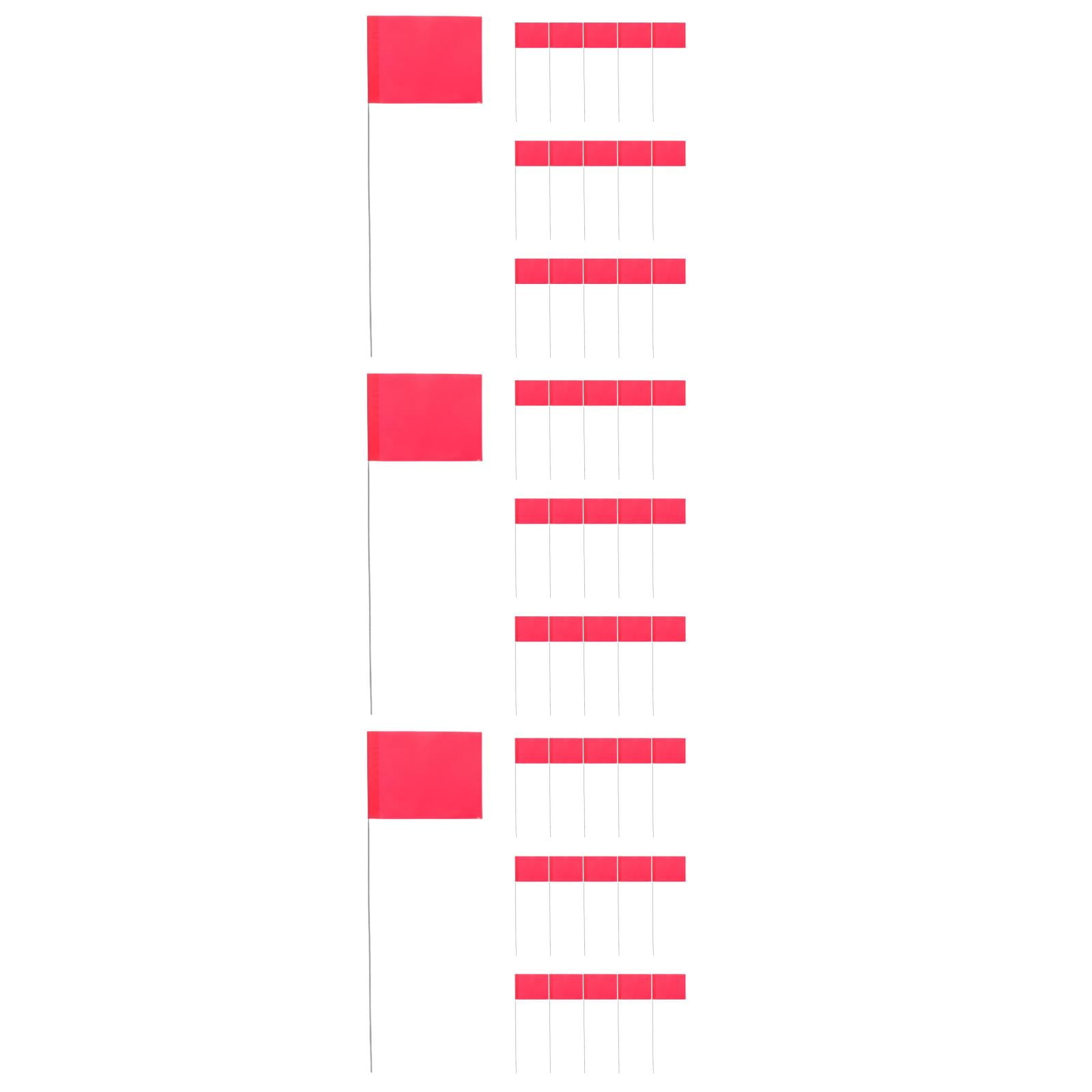 FRCOLOR 72 pcs Marking Flags with Stainless Steel Stakes for Industrial ...