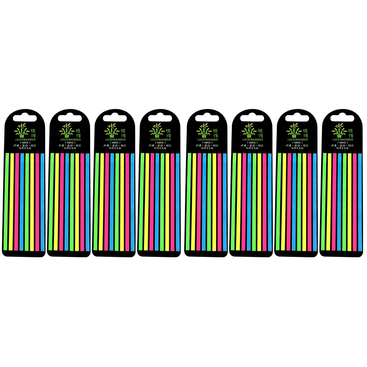 FRCOLOR 8 Boxes Highlight Sticky Tabs Fluorescence Reading Strips ...