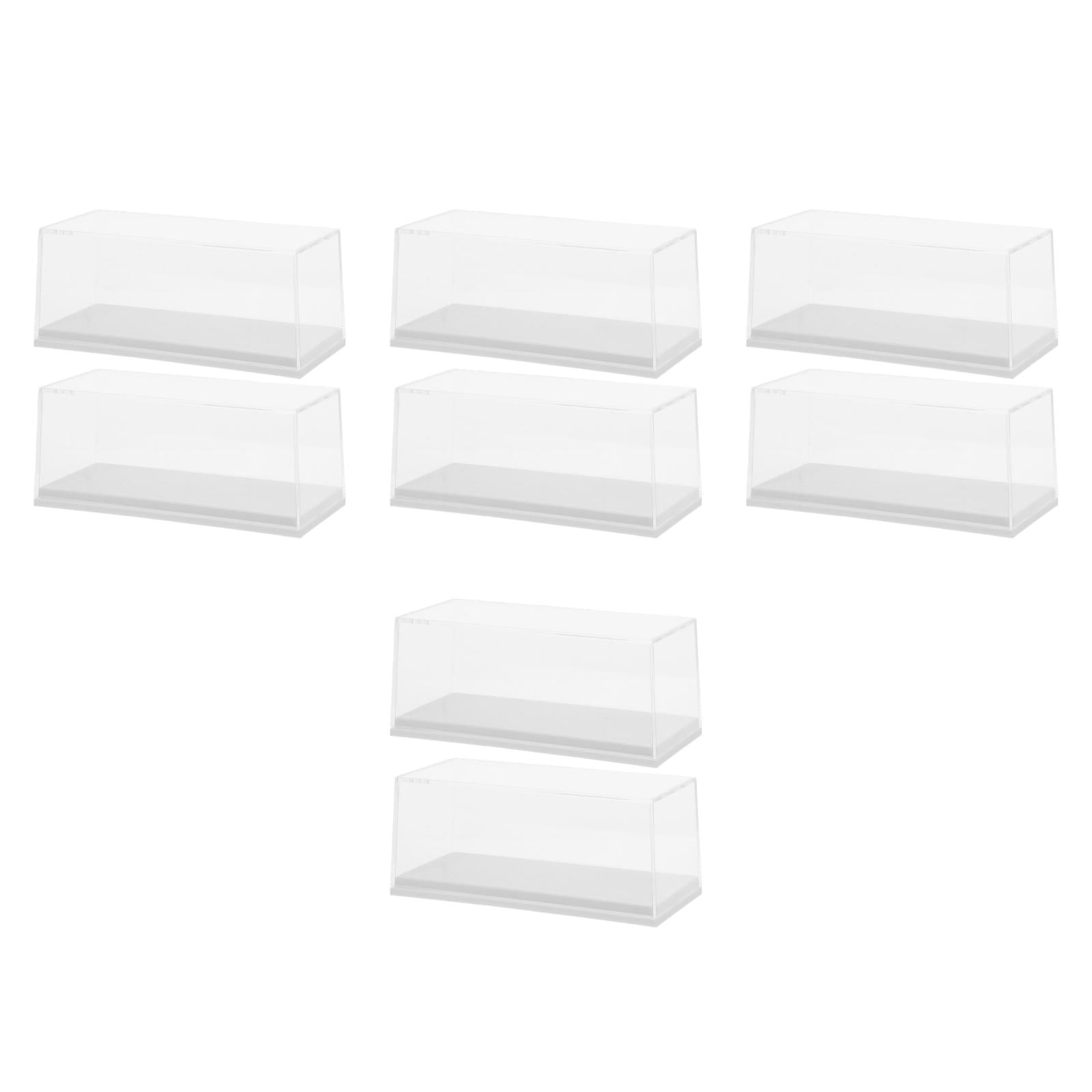 FRCOLOR 8 PCS Clear Acrylic Model Car Display Case 1 64 Acrylic Display ...