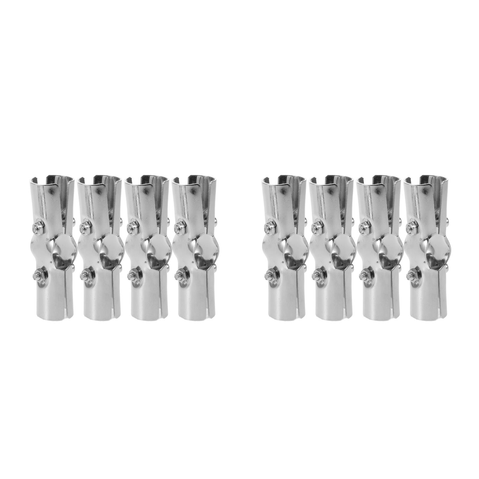 FRCOLOR 8 PCS Stainless Steel Pole Connecting Parts Straight Pole ...