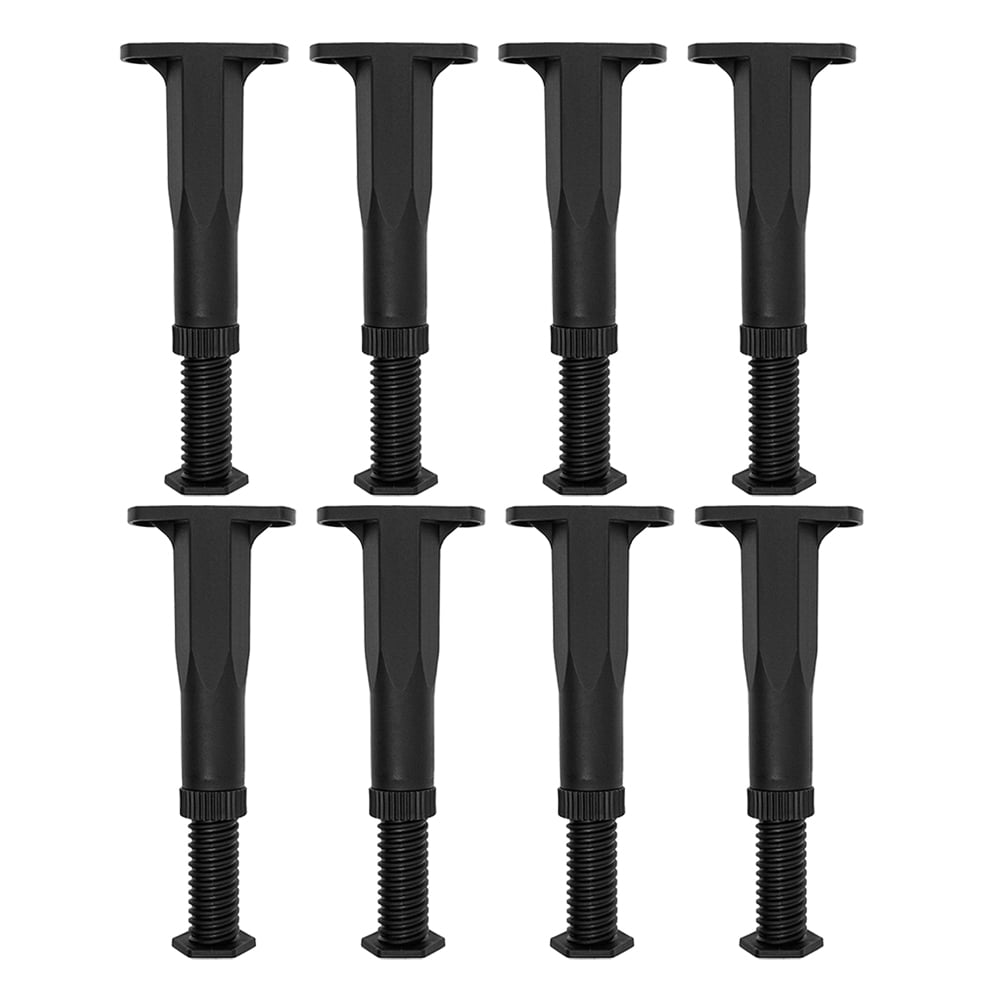 FRCOLOR 8 Pcs Bed Height Extenders Risers Fully Adjustable Worktop Legs ...