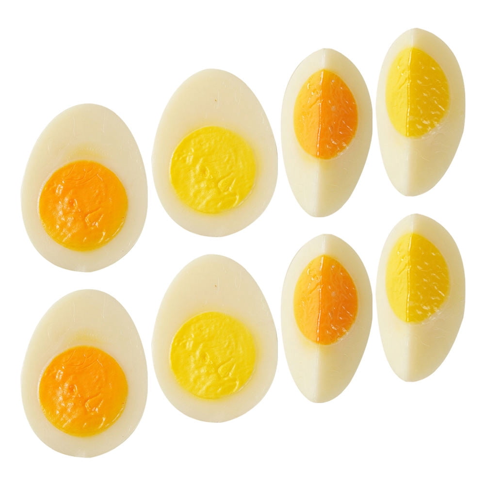 FRCOLOR 8 Pcs Egg Model for Kitchen Realistic Food Props Fake ...