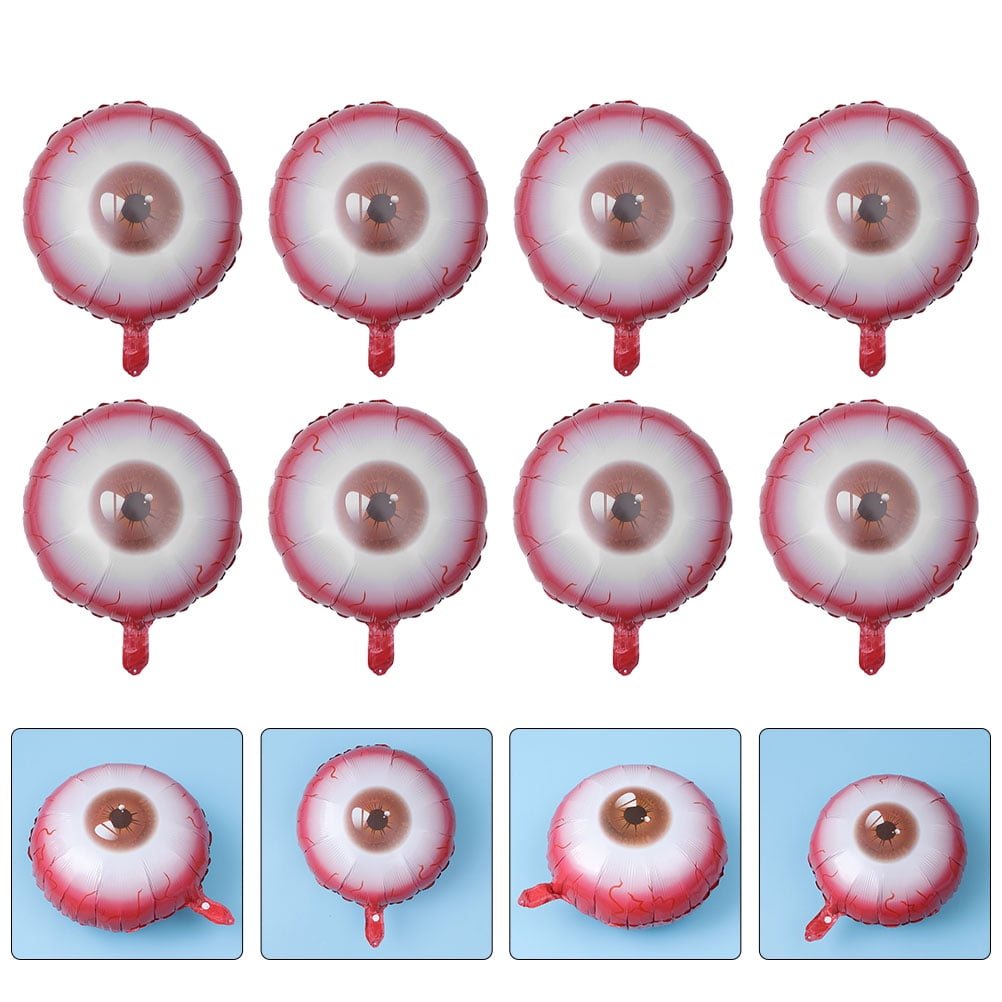 FRCOLOR 8 Pcs Eyeball Balloons Halloween Party Photo Booth Props Themed ...