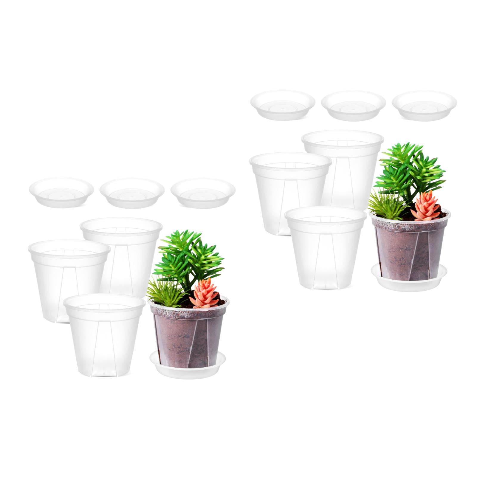 FRCOLOR 8 Pcs Flower Pots Garden Pots Plastic Planters Plant Pots ...