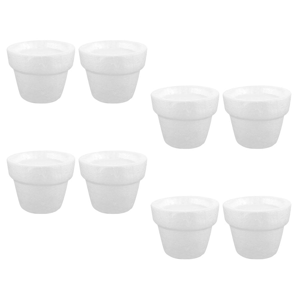 FRCOLOR 8 Pcs Foam Flower Pot Decorative Supplies Decoration Cup ...