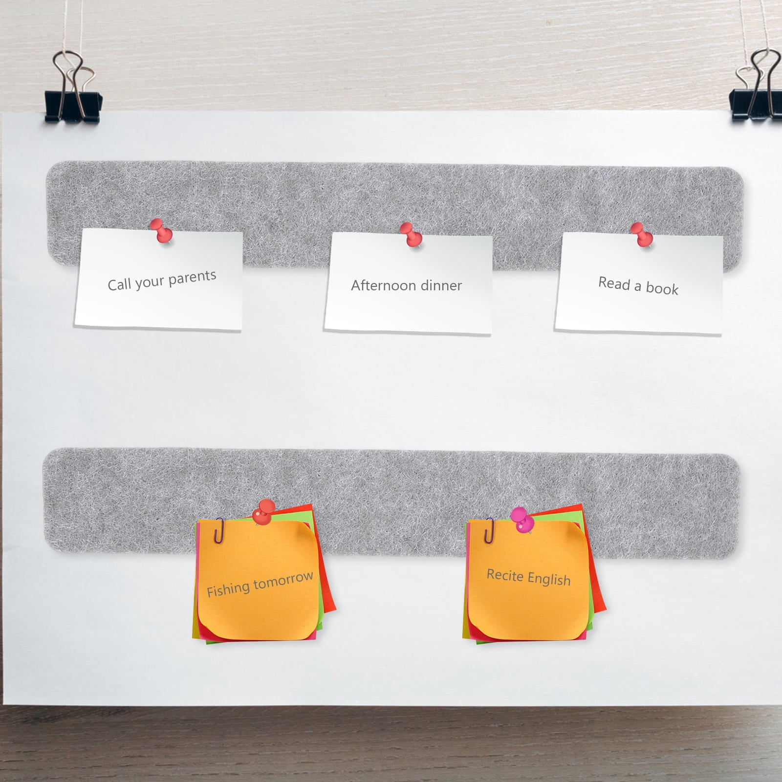 FRCOLOR 8 Pcs Hanging Felt Bulletin Board Memo Board Office 33x5cm ...