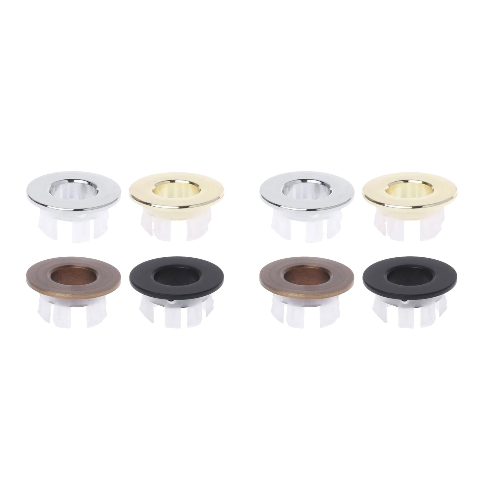 FRCOLOR 8 Pcs Sink Overflow Ring Bathroom Kitchen Sink Hole Round Overflow Cover Sink Basin ...
