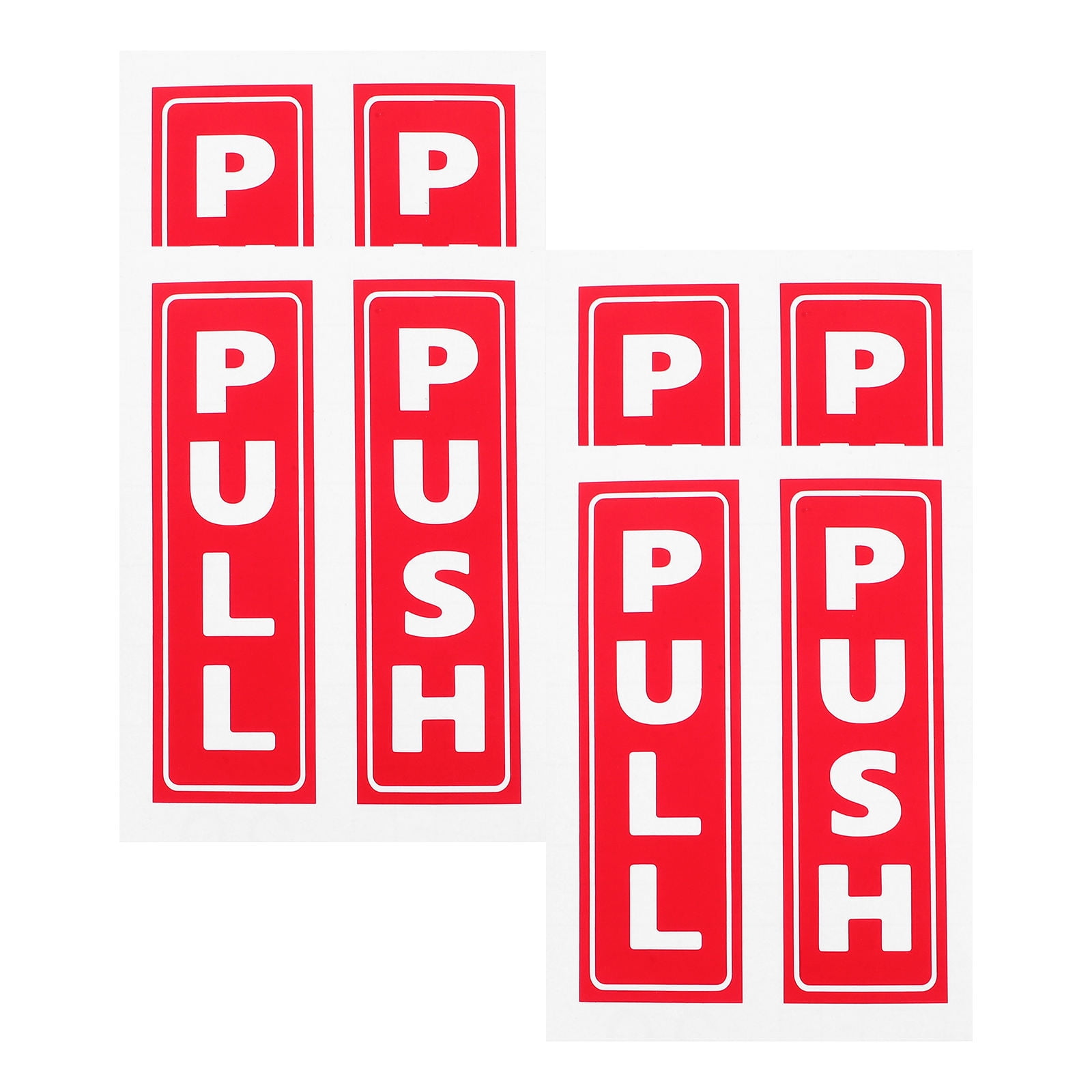 FRCOLOR 8 Pcs Sliding Glass Door Decals For Business Doors Push Pull Stickers For Shops And ...