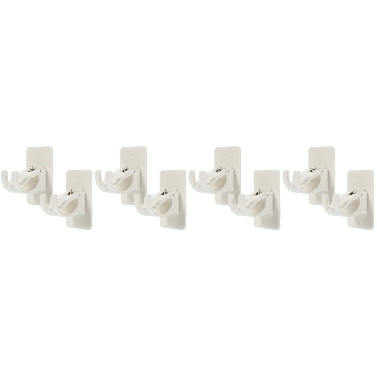 FRCOLOR 8 Sets of Curtain Rod Bracket Adhesive Curtain Rod Support ...