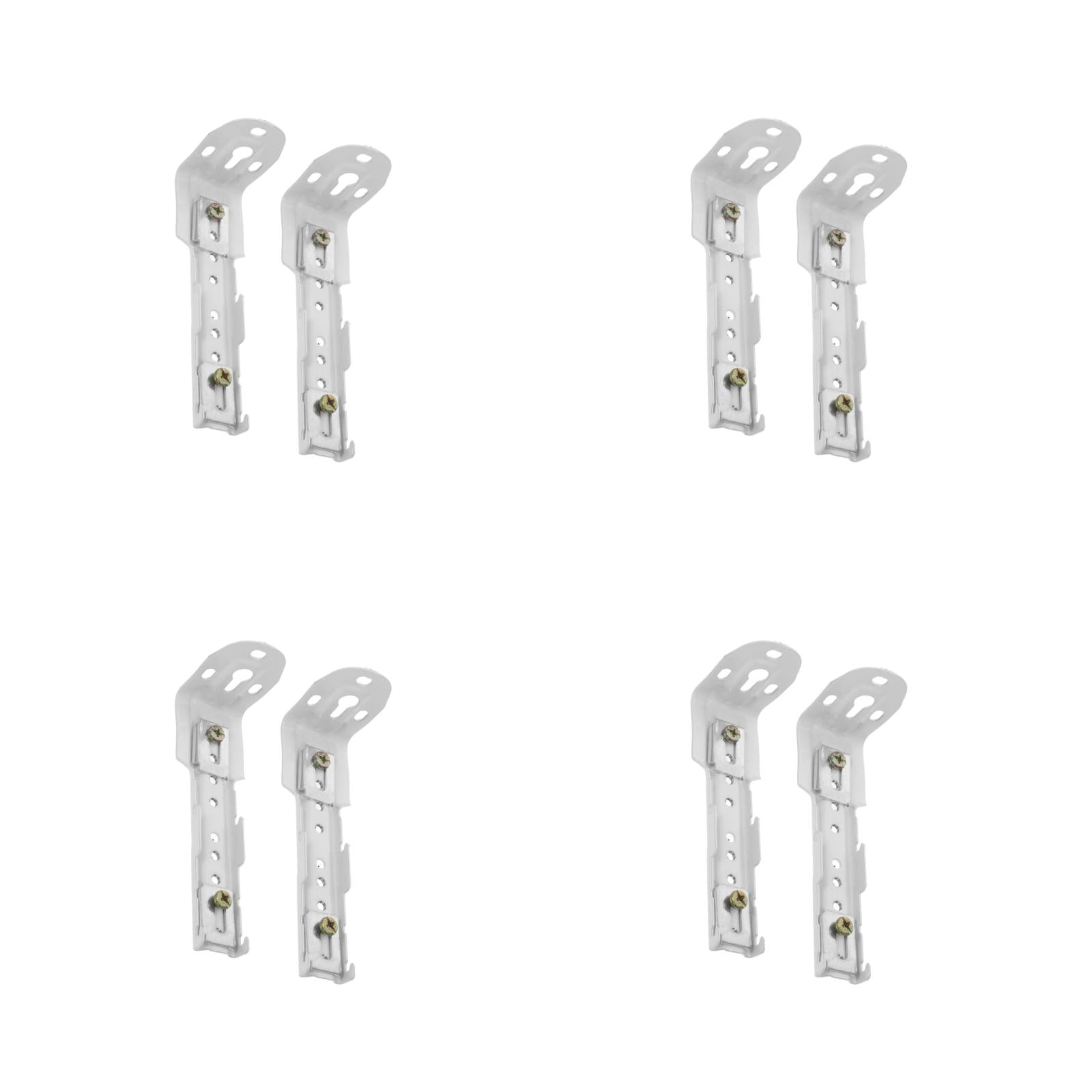 FRCOLOR 8 pcs Double Ceiling Curtain Track Brackets Heavy Duty Ceiling ...