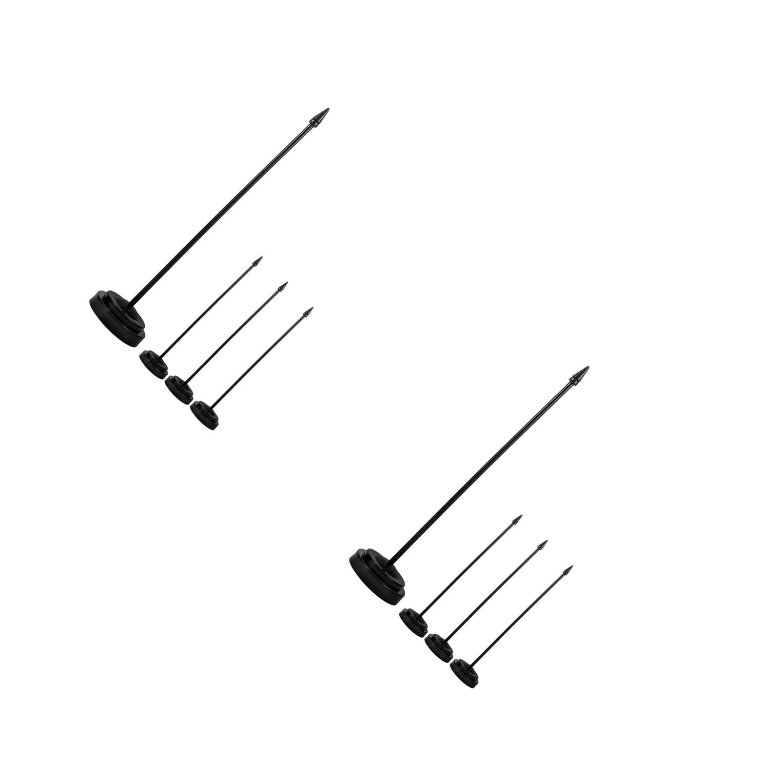 FRCOLOR 8 pcs Flag Pole Holder For Ground Simple Desktop Flag Flag Pole ...