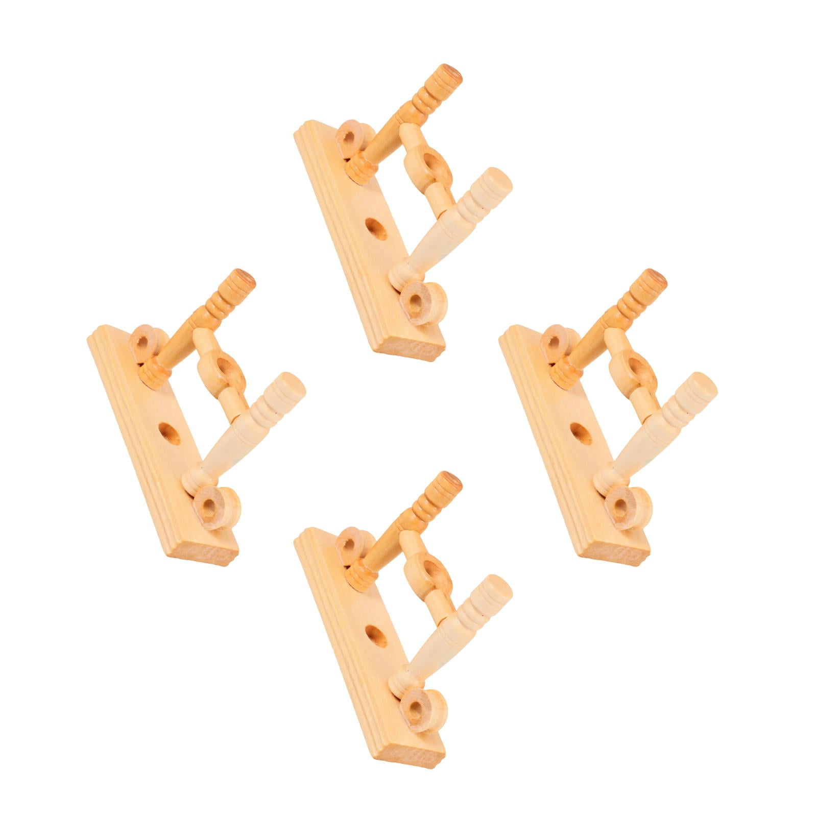 FRCOLOR Masteelf 8 pcs Hand Held Fan Display Stand Wooden Round Fan ...