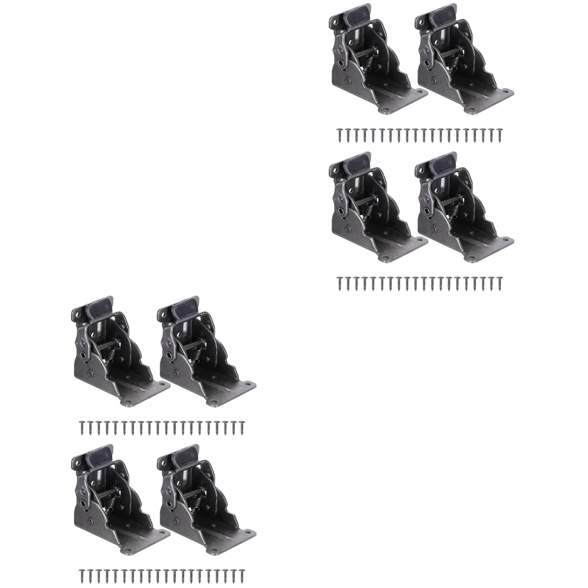 FRCOLOR 8 pcs Locking Hinges Self Lock Foldable Hinges 90 Degree Chair ...