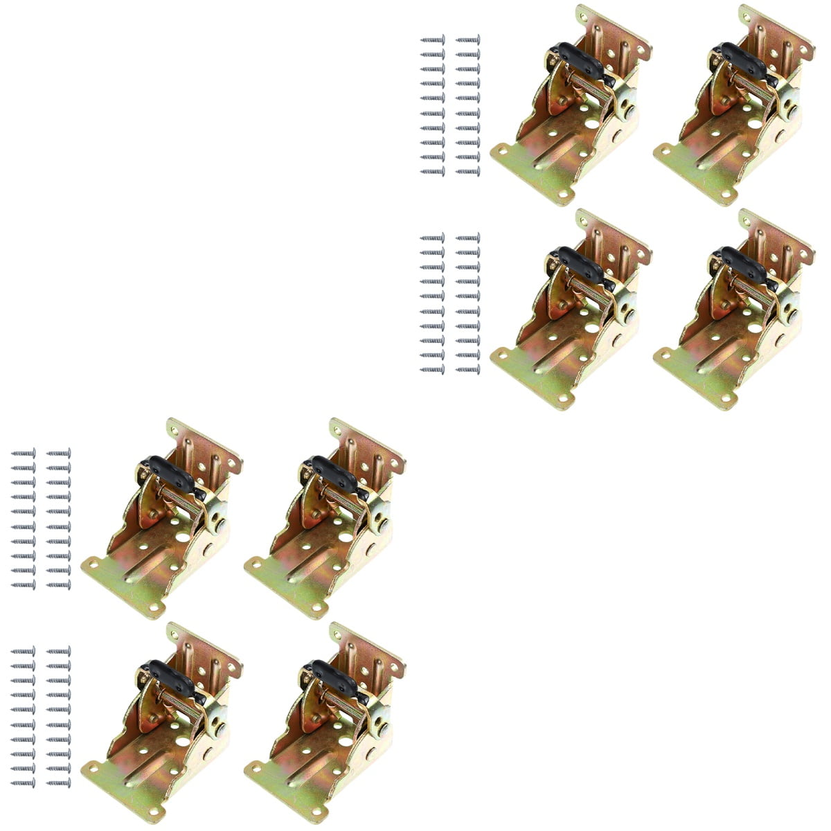 FRCOLOR 8 pcs Locking Hinges Self Lock Foldable Hinges 90 Degree Chair ...