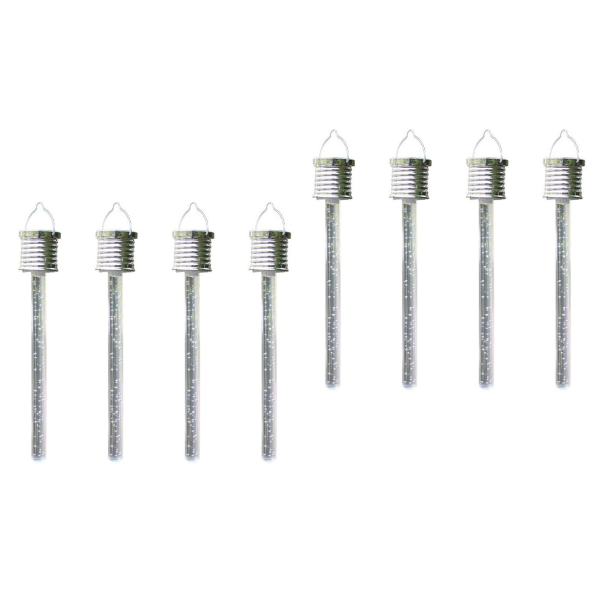 FRCOLOR 8 pcs Outdoor Acrylic Tube LED Solar Light Decors Garden ...