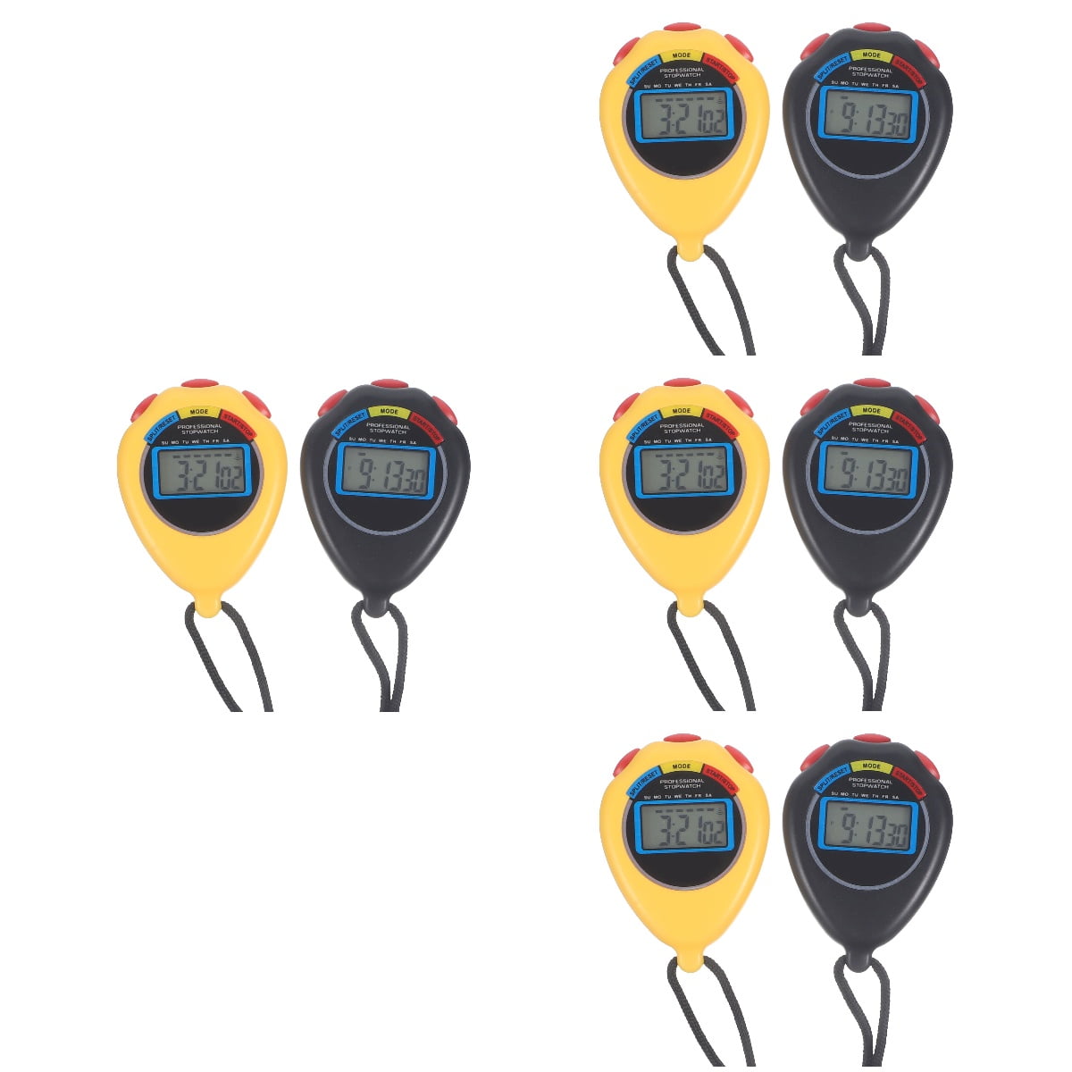 FRCOLOR 8 pcs Referee Sports Timer Handheld Timer Running Timer Digital ...