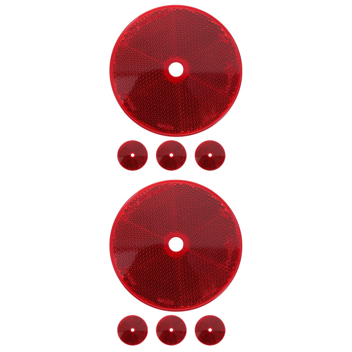 FRCOLOR 8 pcs Round Reflectors Center Mounting Hole Reflectors Cars ...
