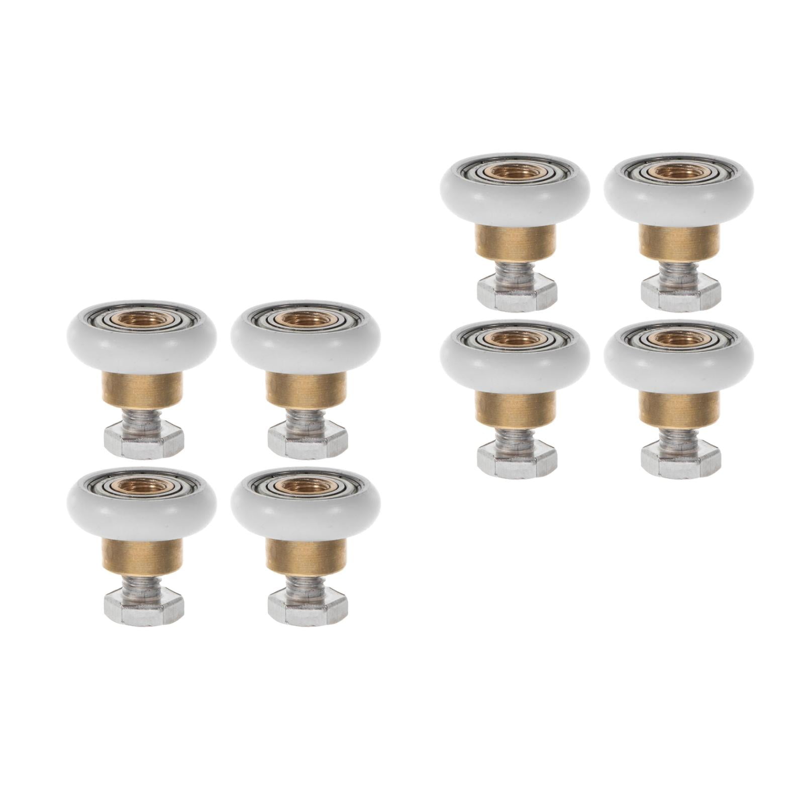 FRCOLOR 8 pcs Shower Door Rollers Bathroom Sliding Glass Door Wheels Shower Door Replacement ...