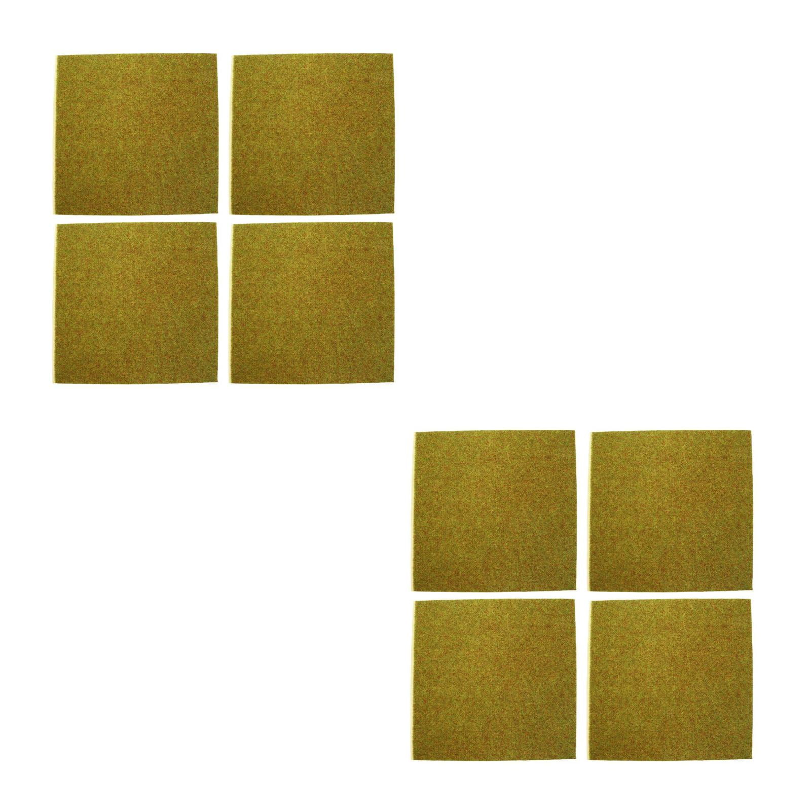 FRCOLOR Worgeous 8 pcs Artificial Grass Mat for Sand Table Nylon Turf ...