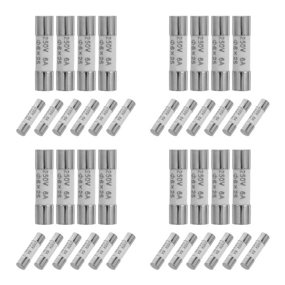 FRCOLOR WORGEOUS 80 pcs Ceramic Fuse Parts for Multimeter Fuse Tube ...