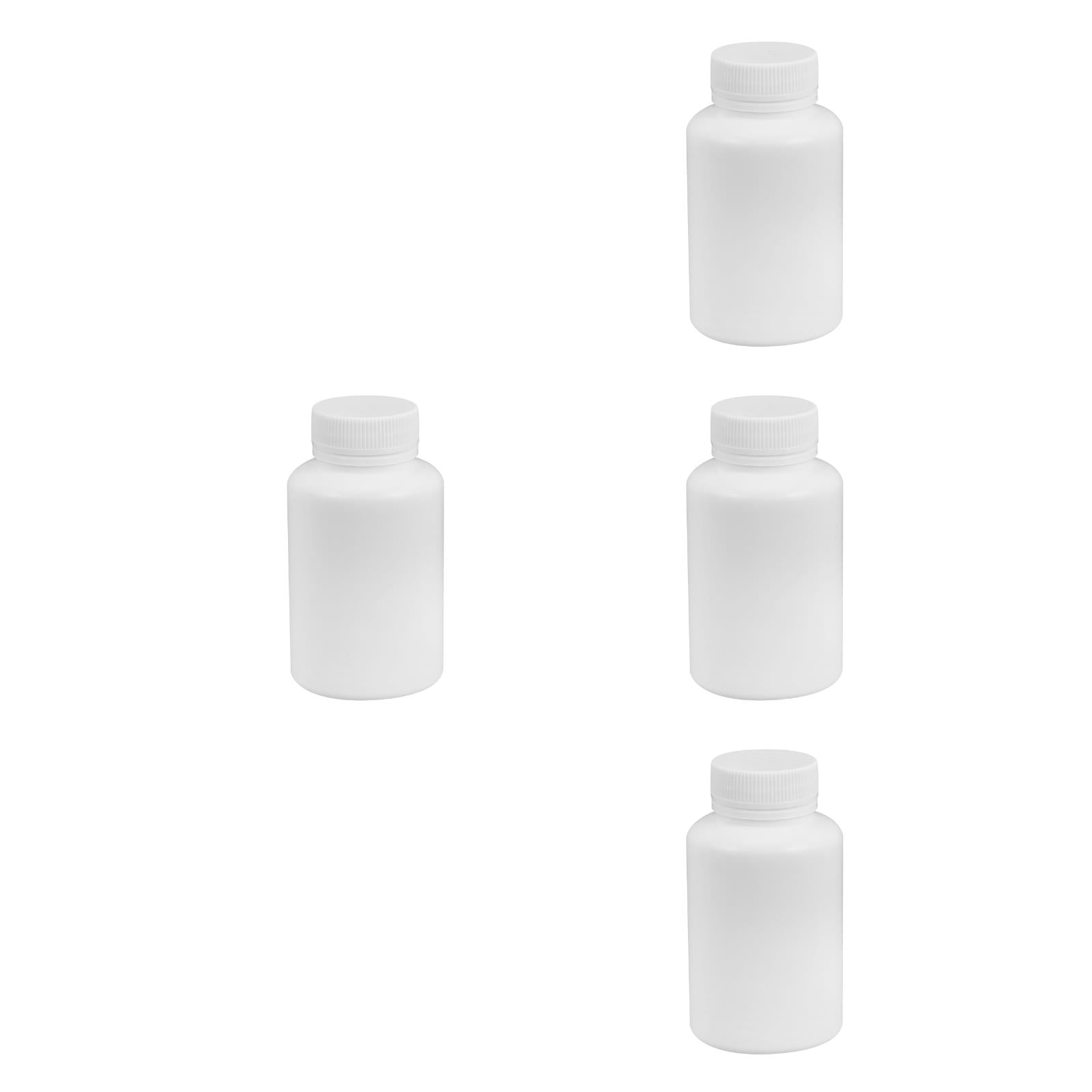 FRCOLOR 80 pcs White Empty Plastic Bottles with Screw Cap 120 ml Solid ...