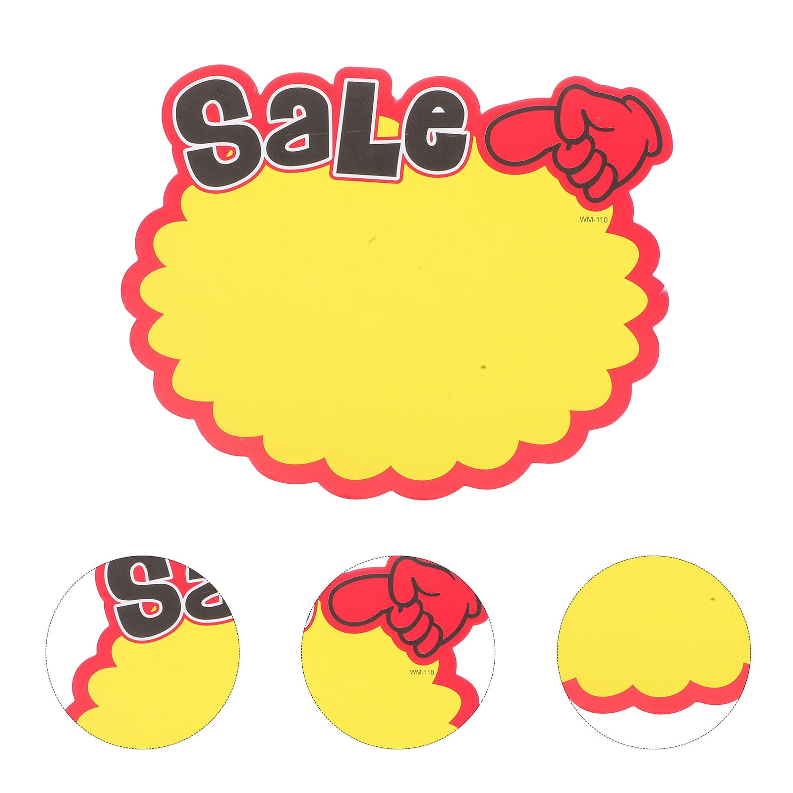 FRCOLOR 80pcs Sale Signs Retail Cards Burst Paper Signs Supermarket ...