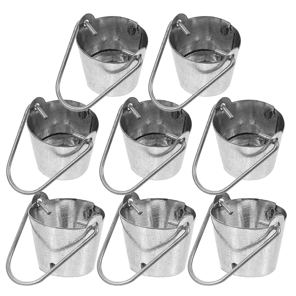 FRCOLOR 8PCS Miniature Dollhouse Water Buckets Miniature Garden ...